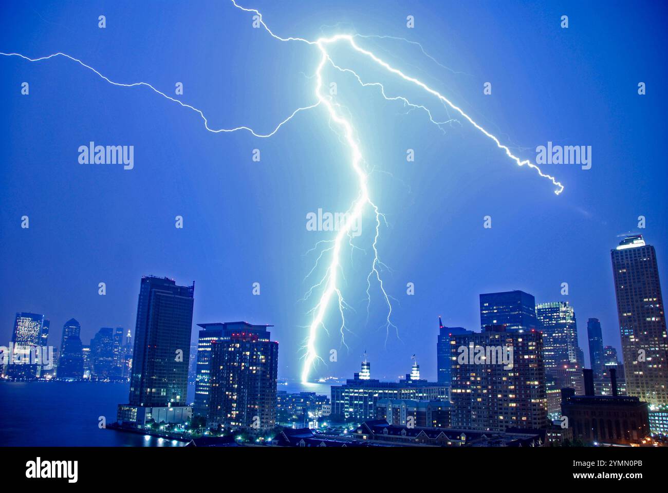 Jersey city lightning hi-res stock photography and images - Alamy
