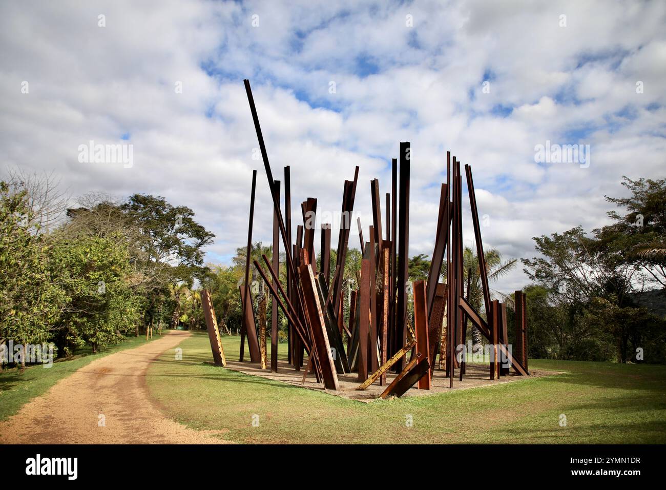 Brumadinho, Brazil. 20th July, 2023. The artwork "Beam Drop Inhotim ...