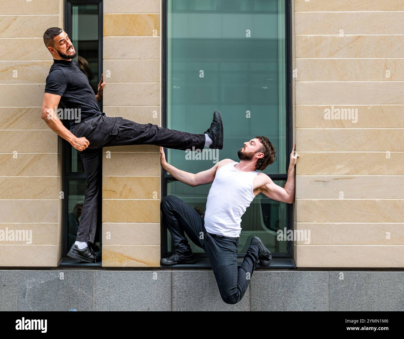 Acrobatics from Fringe show Stuntman performed by David Banks & Sadiq ...