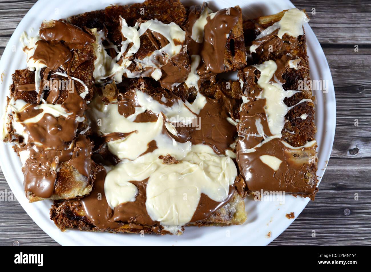 Crispy filo Phyllo dough thin unleavened dough used for making pastries ...