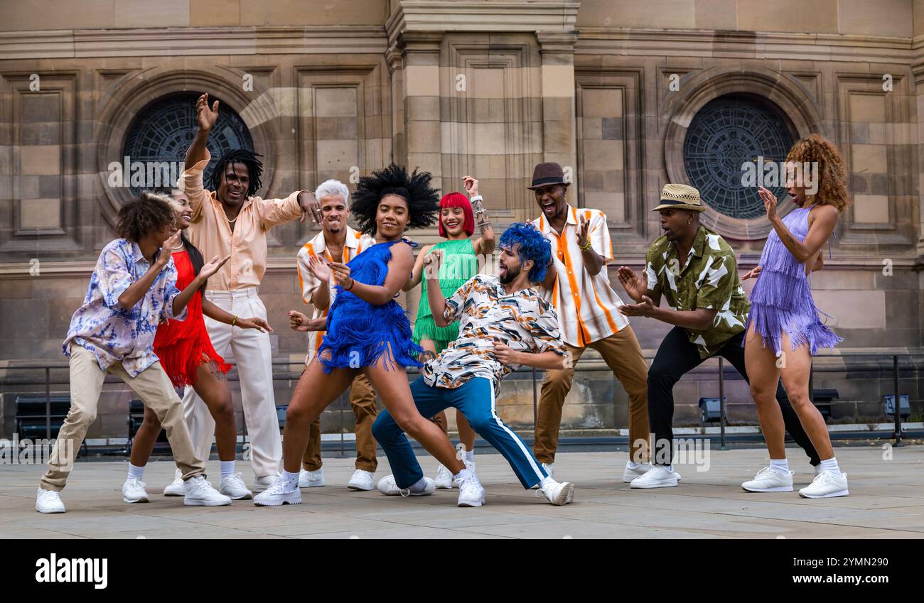 Havana Street Party: Colourful Cuban Dancers dance in front of McEwan ...