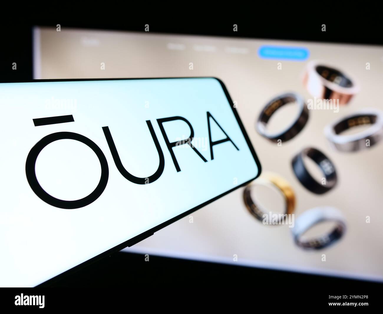 In this photo illustration, a smartphone with the logo of Finnish ...