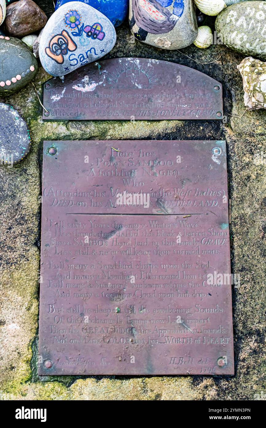 Sambo's Grave, Sunderland Point, Lancashire Stock Photo - Alamy