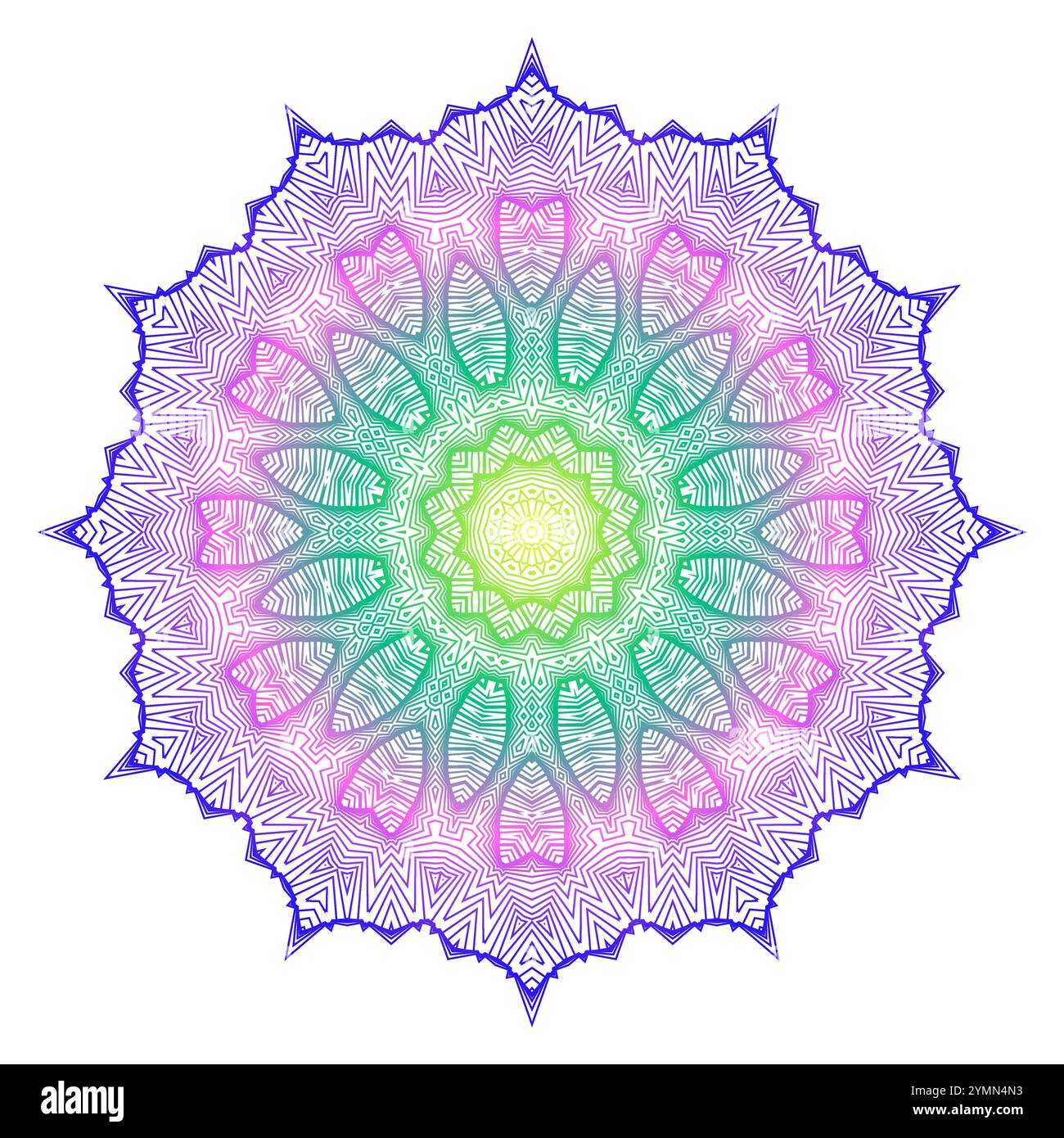 Vector colorful mandala design , relaxing and easy mandala art for ...