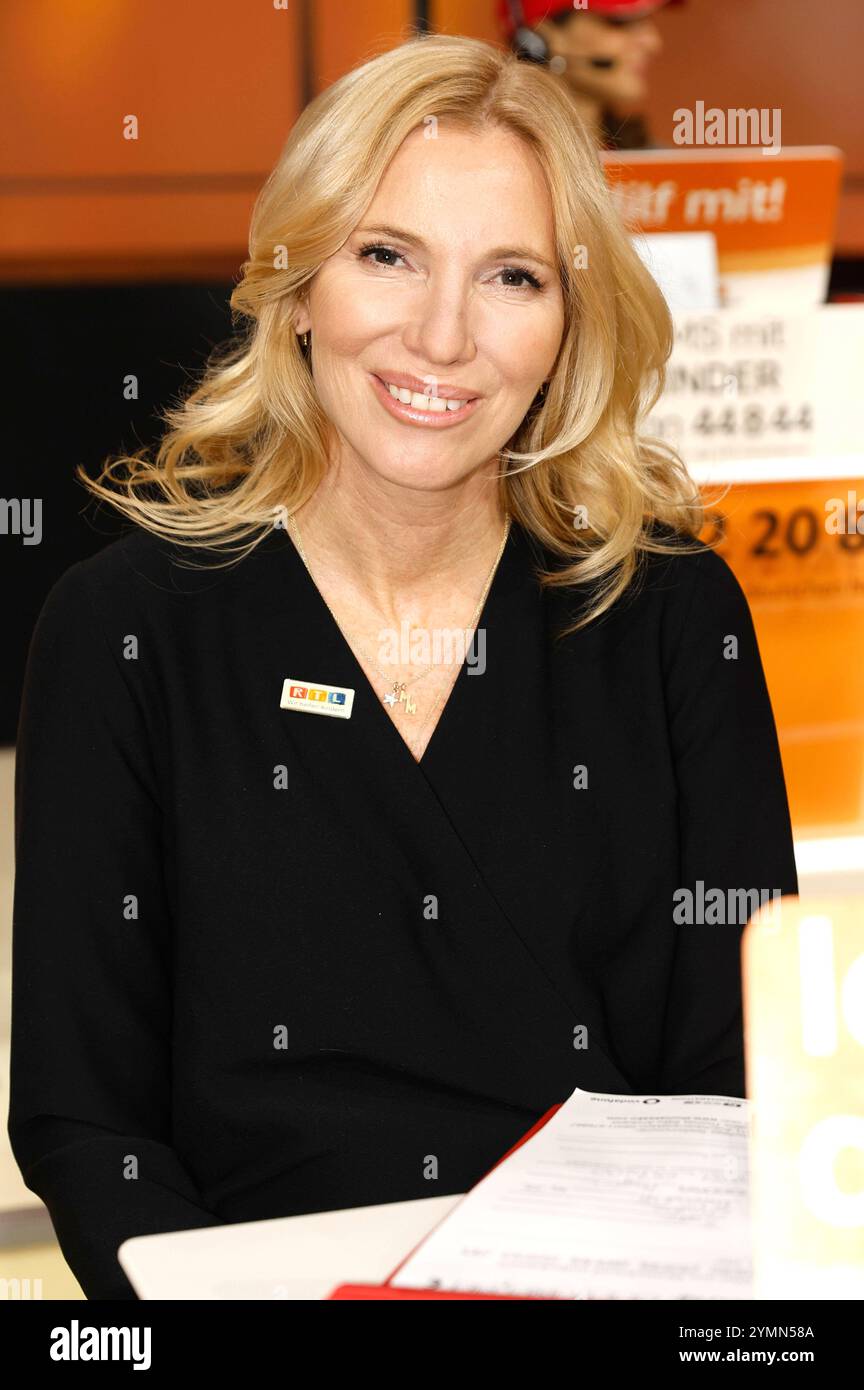 Eva Messerschmidt beim 29. RTL-Spendenmarathon 2024 im Studio 8 der EMG ...