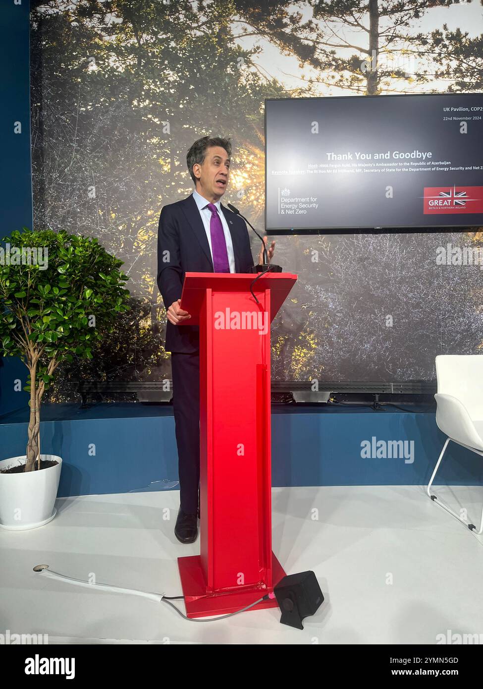 Cop29 2024 miliband hi-res stock photography and images - Alamy