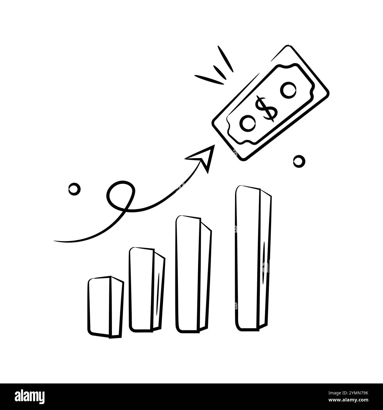Professional growth vector vectors Black and White Stock Photos ...