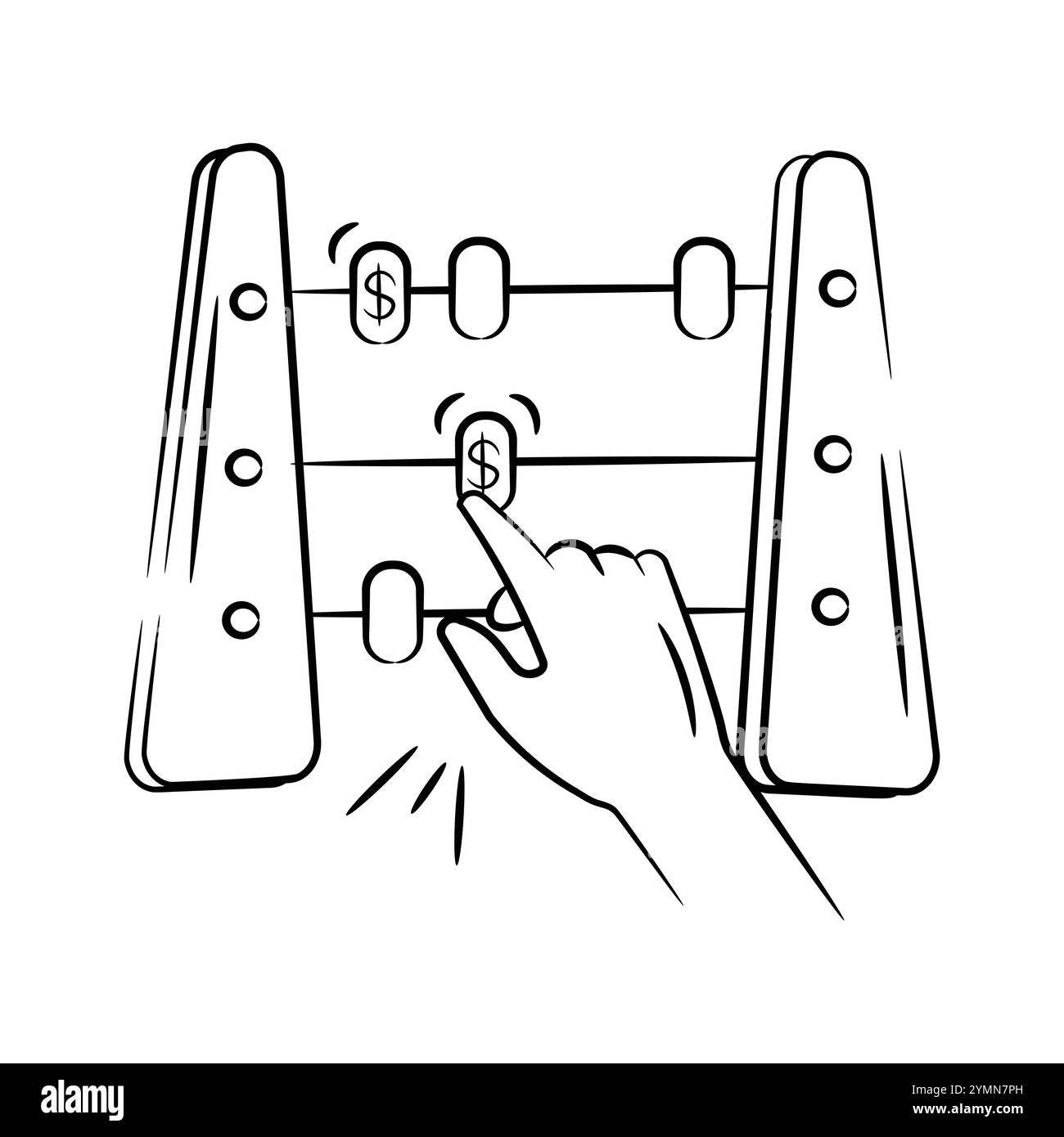 Take a look at amazing doodle icon of abacus in editable style, High ...