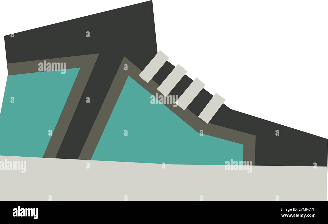 Running shoe color icon. Green sneaker symbol isolated on white ...