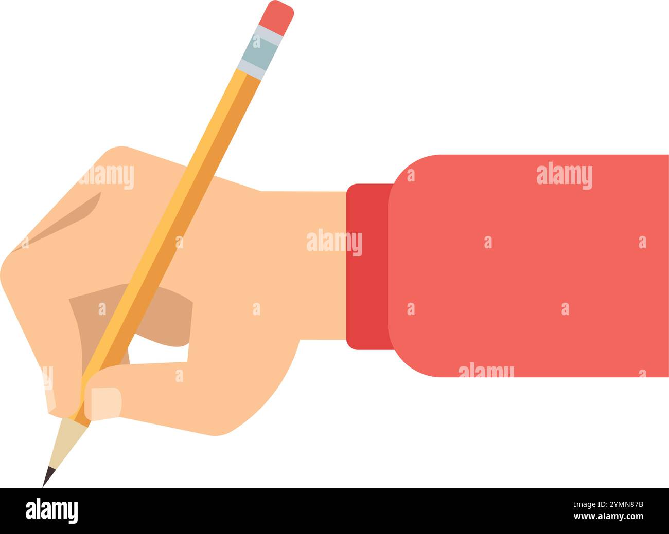 Hand drawing with pencil. Artist icon. Editing symbol isolated on white ...