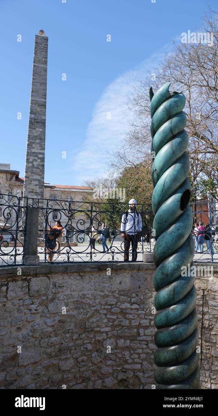The Column of Constantine Porphyrogenitus and the Serpentine Column at ...