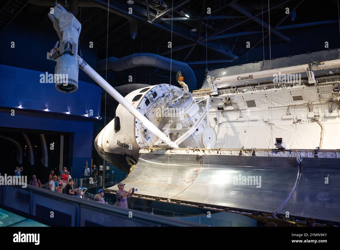 Atlantis Shuttle on display at Kennedy Space Center, Cape Canaveral, Florida, USA in October ...