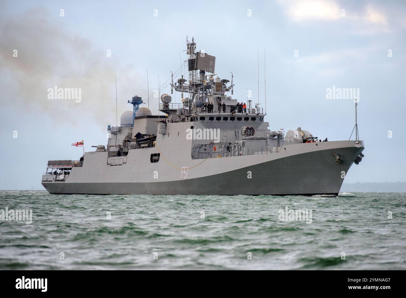 INS Trikand (F51), a Russian-built Project 11356 Talwar class frigate ...
