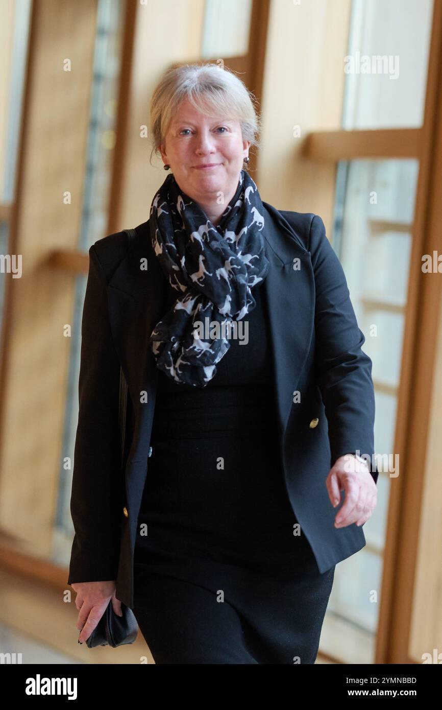 Edinburgh Scotland, UK 21 November 2024. Cabinet Secretary for Finance ...