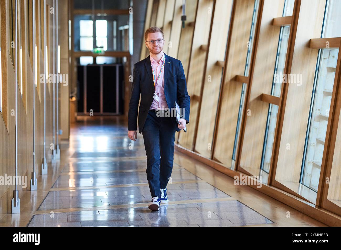 Edinburgh Scotland, UK 21 November 2024. Ross Greer MSP at the Scottish ...