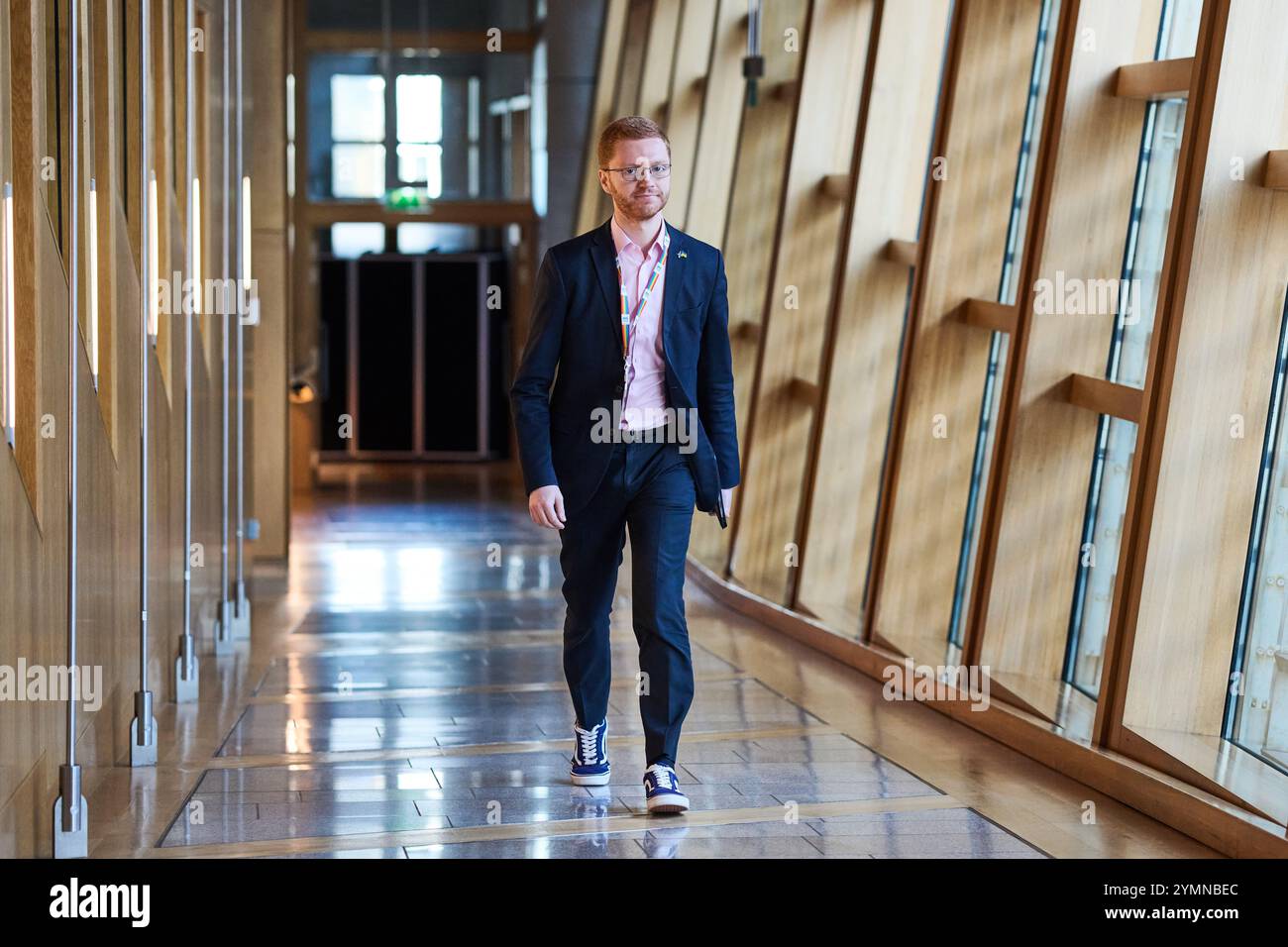 Edinburgh Scotland, UK 21 November 2024. Ross Greer MSP at the Scottish ...