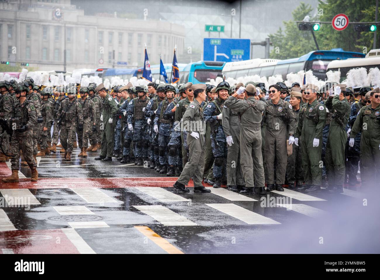 Arms Forces Day military parade of Korean Army in Seoul capital of ...