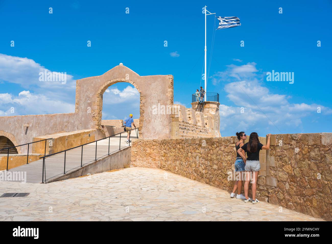 Chania Naval Museum, view in summer of people exploring the old ...