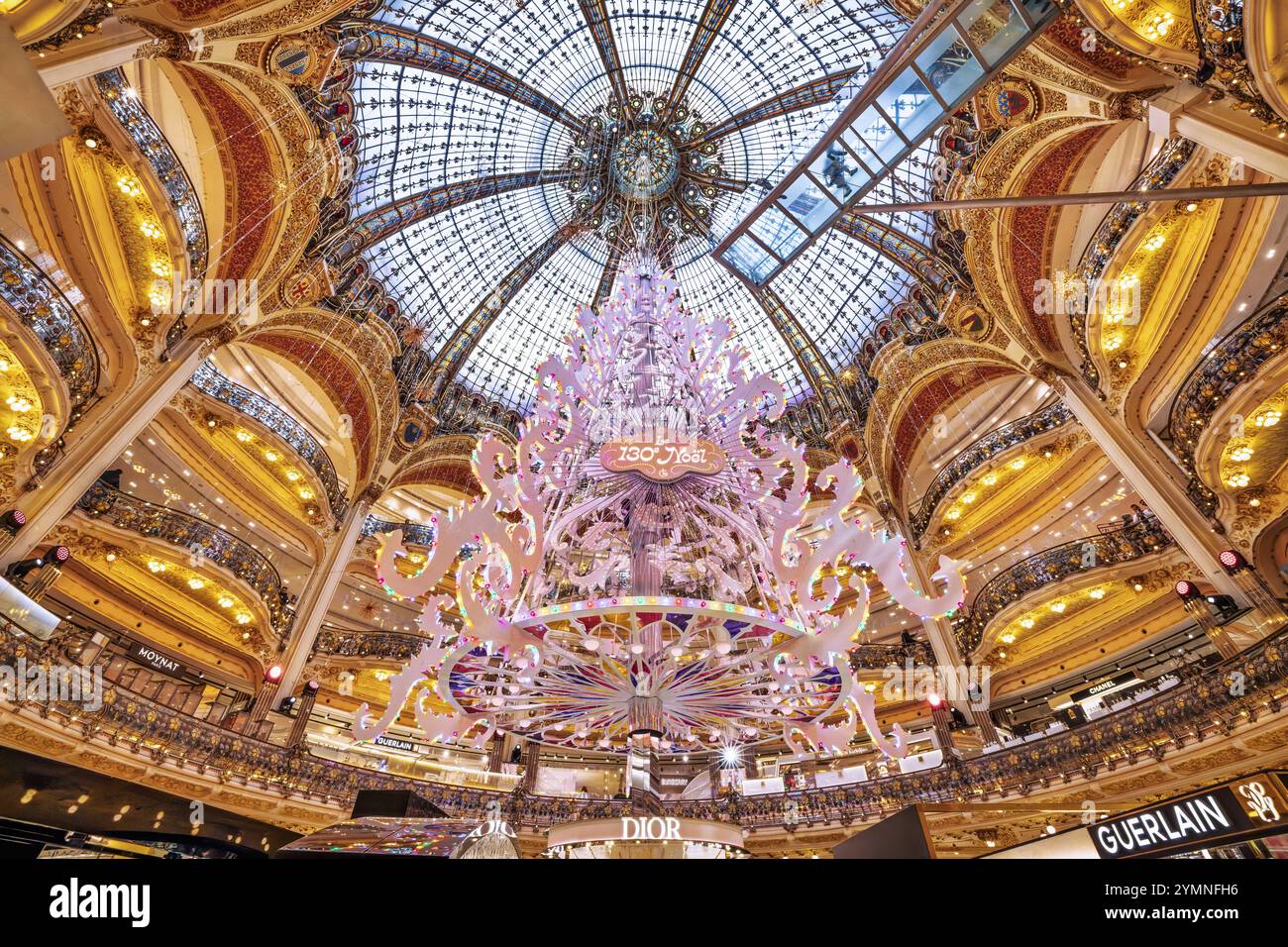 Ceiling galeries lafayette paris france hi-res stock photography and ...