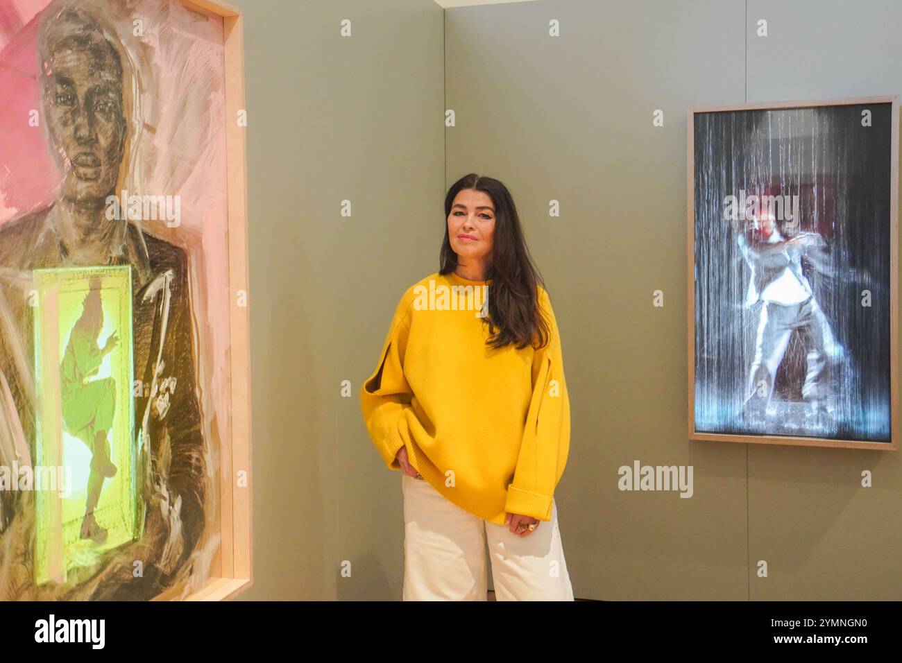 Es Devlin (pictured) with painted LED and projection-mapped portraits ...