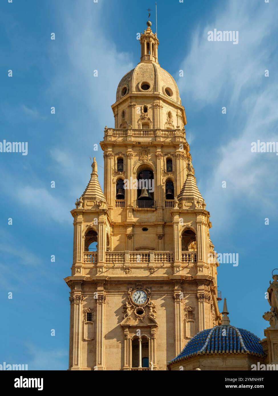 Murcia, Spain - The Bell Tower, standing at three hundred feet, is the ...