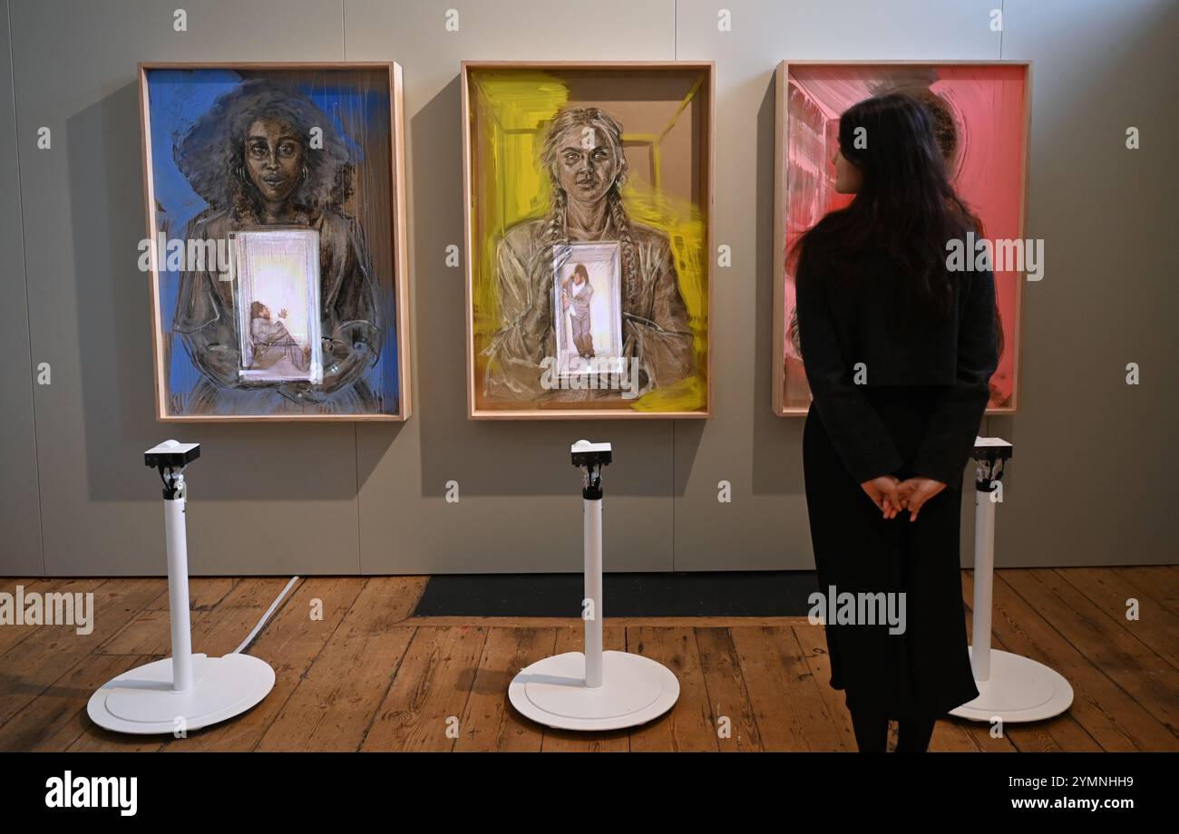 A recreation of the artist's studio including an edition of her ...