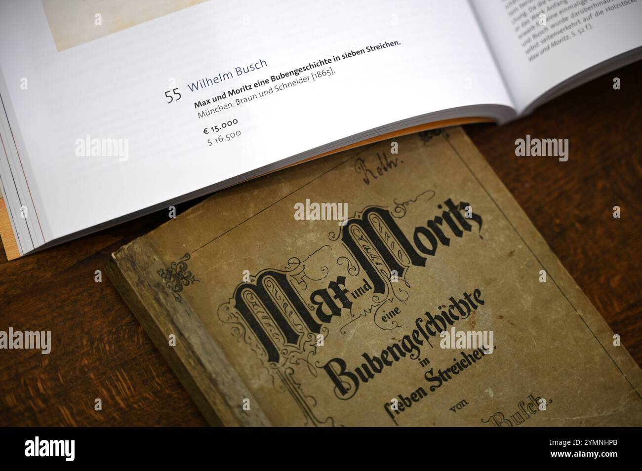 Hamburg, Germany. 22nd Nov, 2024. A book with the inscription "Max and ...