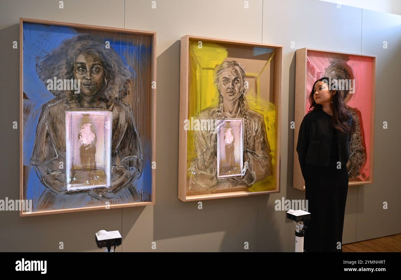 A recreation of the artist's studio including an edition of her ...