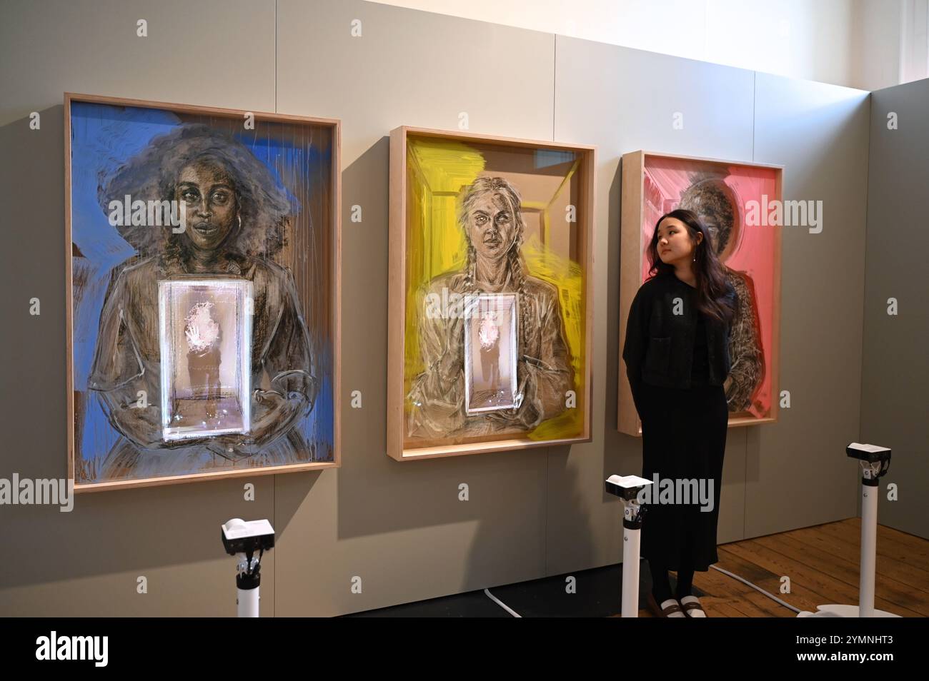 A recreation of the artist's studio including an edition of her ...