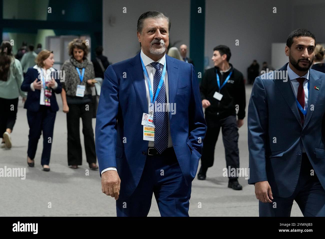 COP28 CEO Adnan Amin walks through the COP29 U.N. Climate Summit ...
