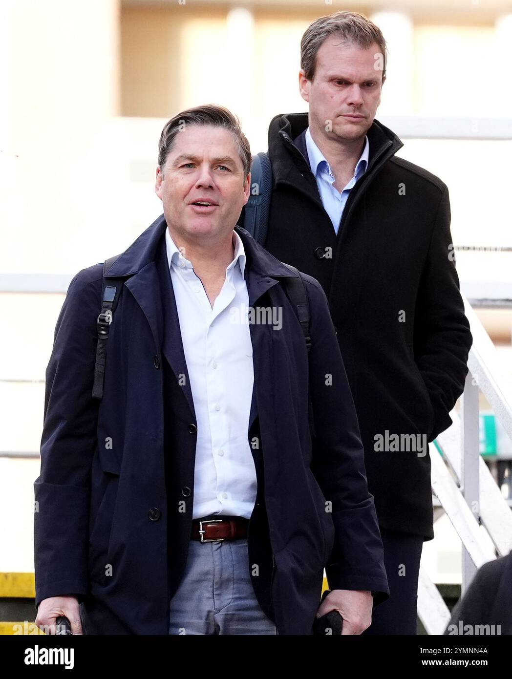 Chief executive officer of the Premier League, Richard Masters (left ...