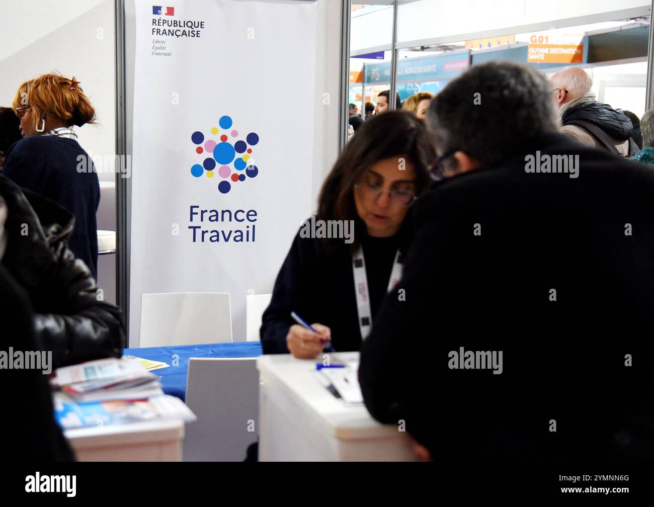 Paris, France. 21st Nov, 2024. Illustration France Travail, Forum for ...
