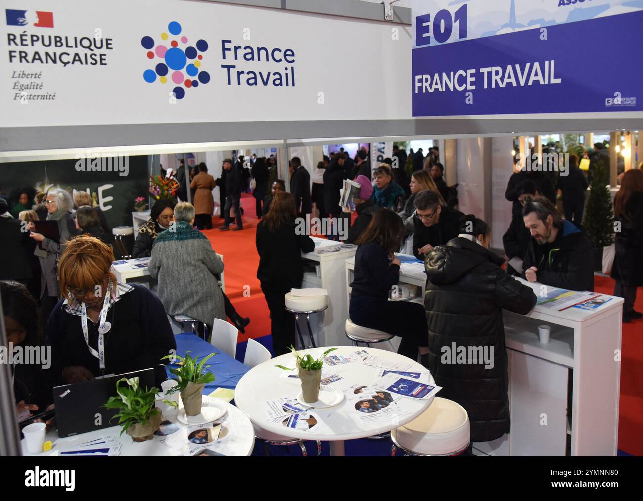 Paris, France. 21st Nov, 2024. Illustration France Travail, Forum for ...