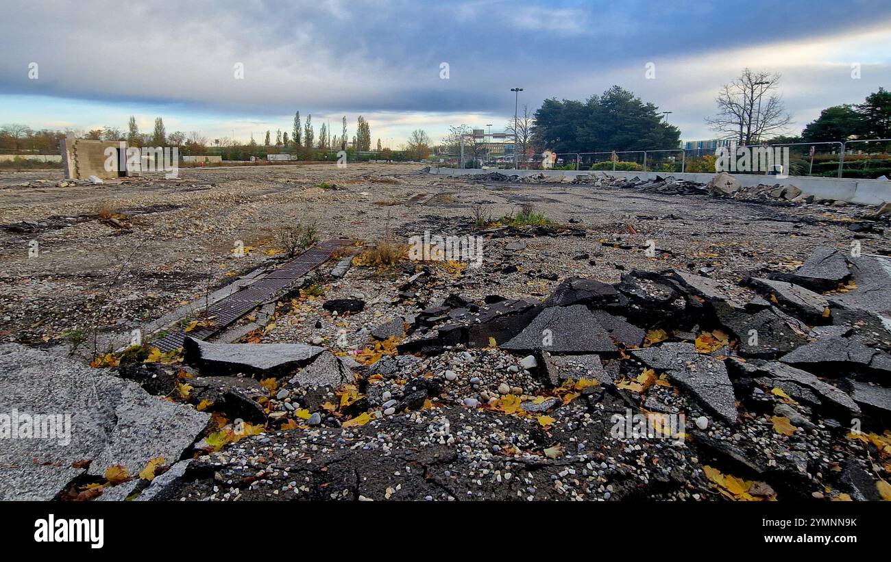 Deserted land, Saint-Priest, Rhone, AURA region, France Stock Photo - Alamy