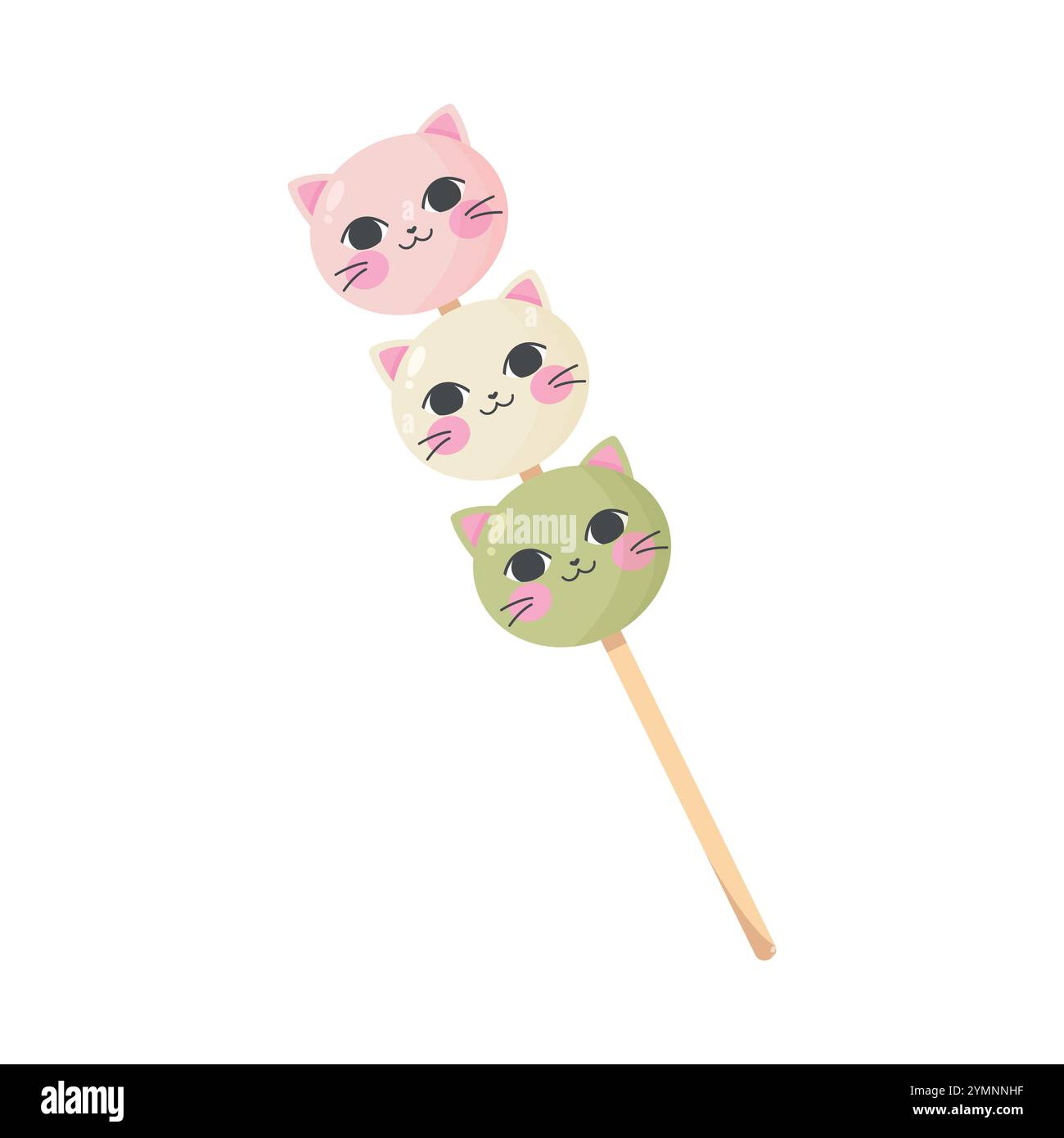 Mochi dango sweet dessert. Traditional Japanese sweet wagashi food ...