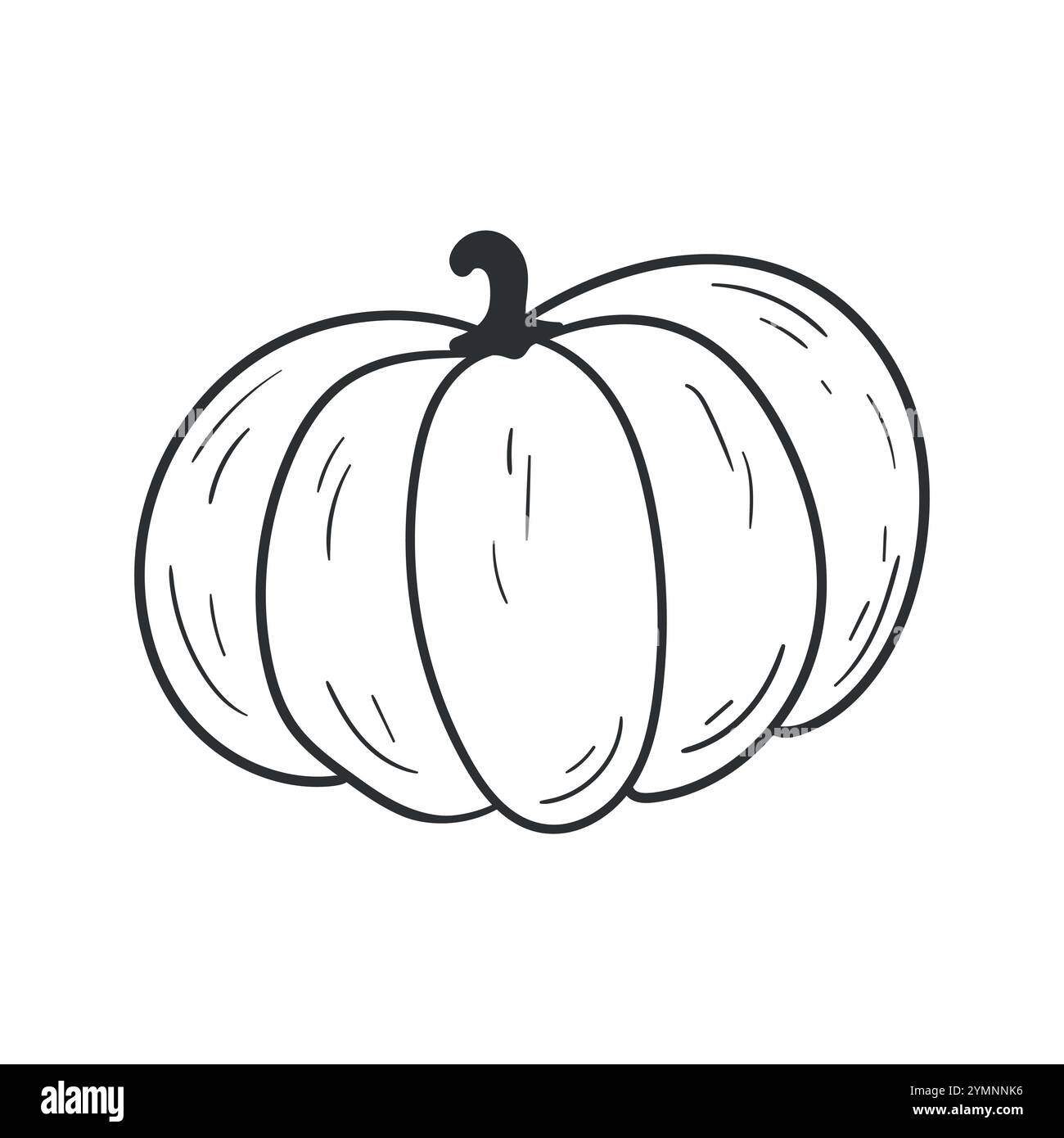 Outline pumpkin Black and White Stock Photos & Images - Alamy