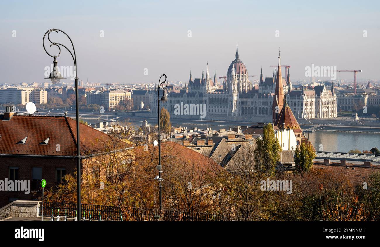 The city of Budapest and Orszaghaz (Provincial or State House), the ...