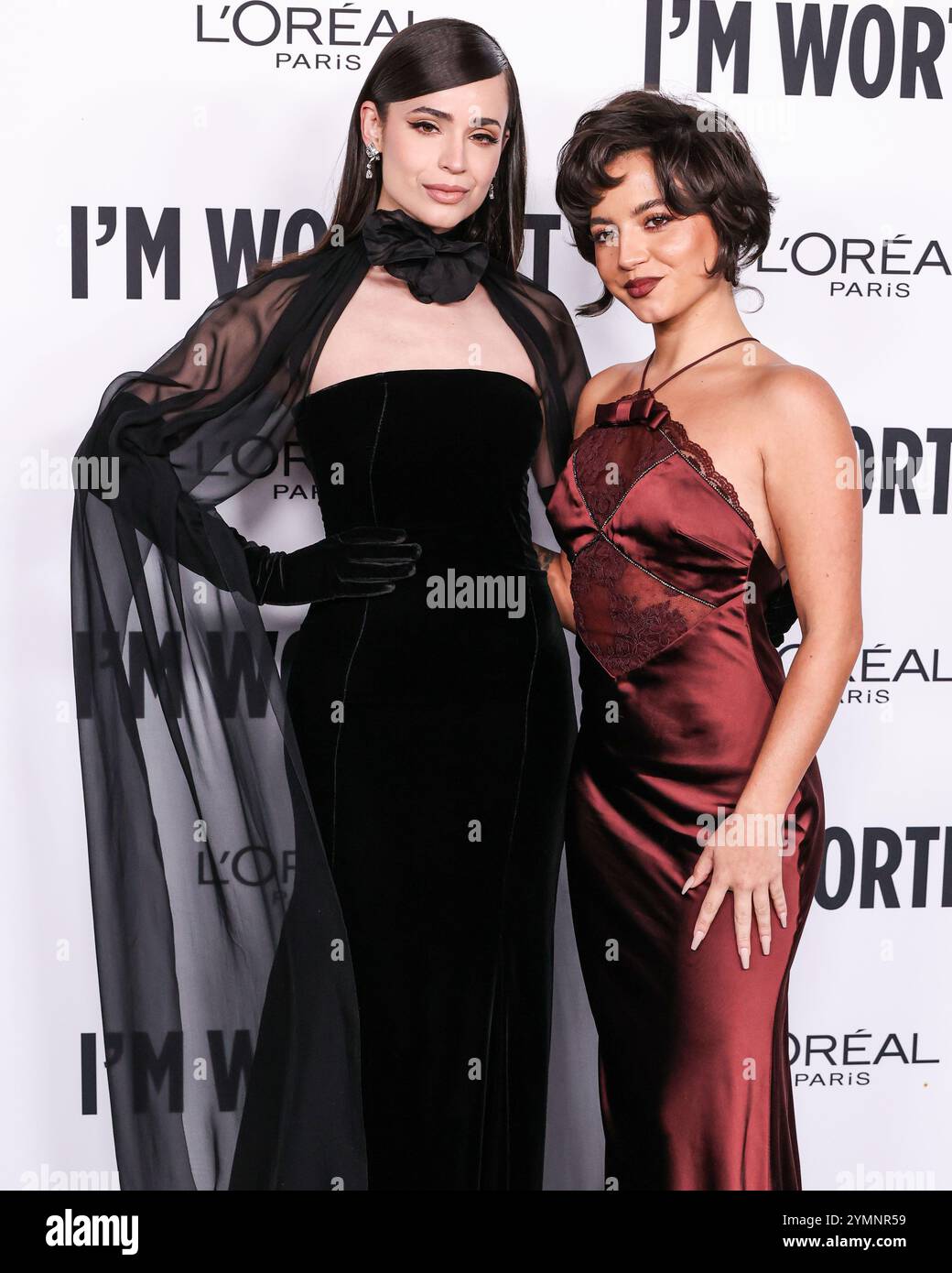 HOLLYWOOD, LOS ANGELES, CALIFORNIA, USA - NOVEMBER 21: Sofia Carson and ...