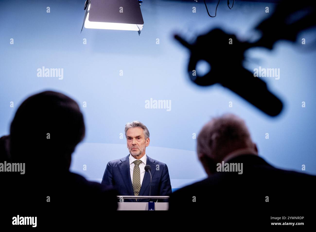 DEN HAAG - Prime Minister Dick Schoof during a press conference at ...
