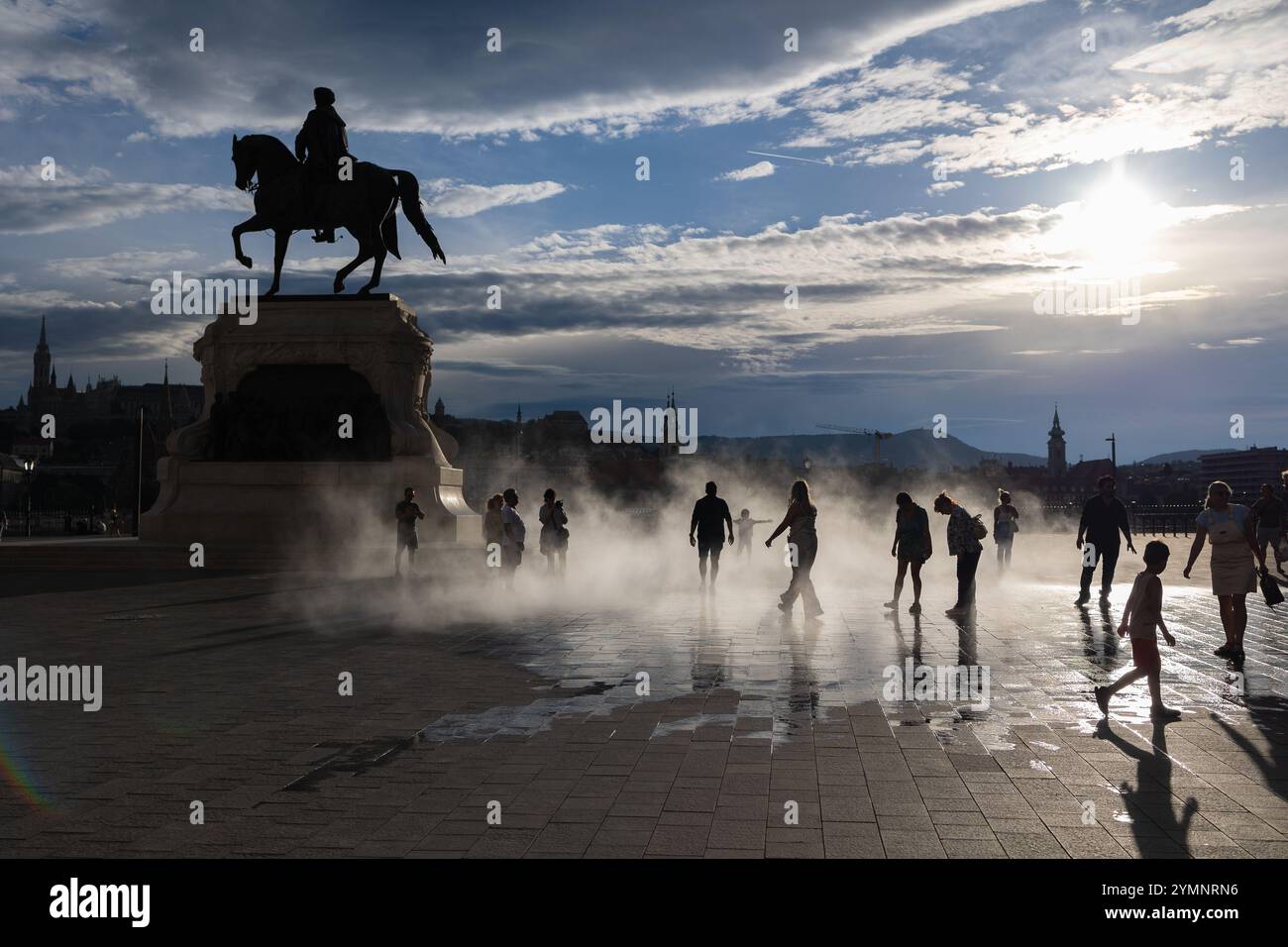 Playing children in backlight hi-res stock photography and images - Alamy
