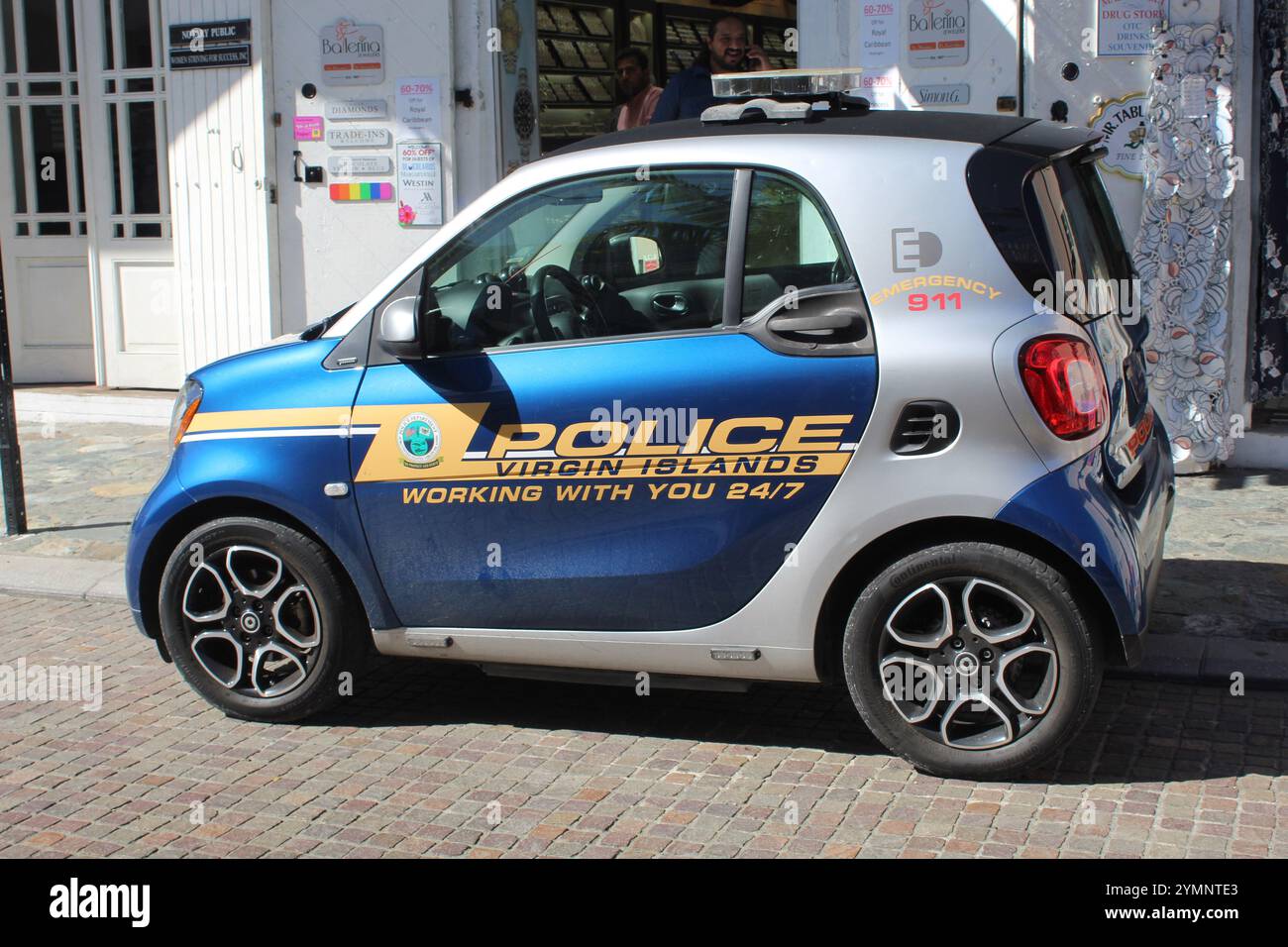 Virgin islands police car hi-res stock photography and images - Alamy
