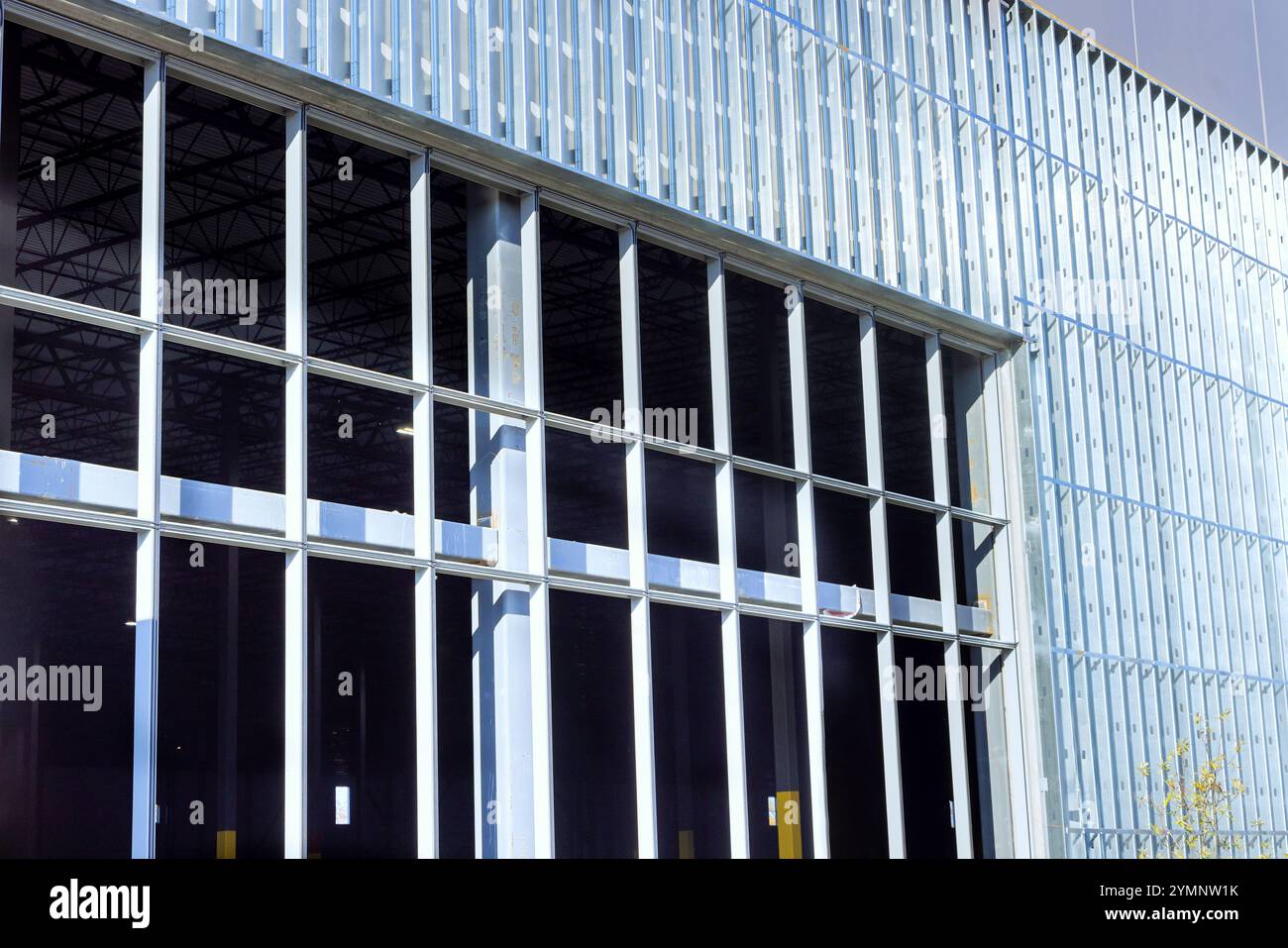 In construction of large commercial building, steel beams profiles are ...