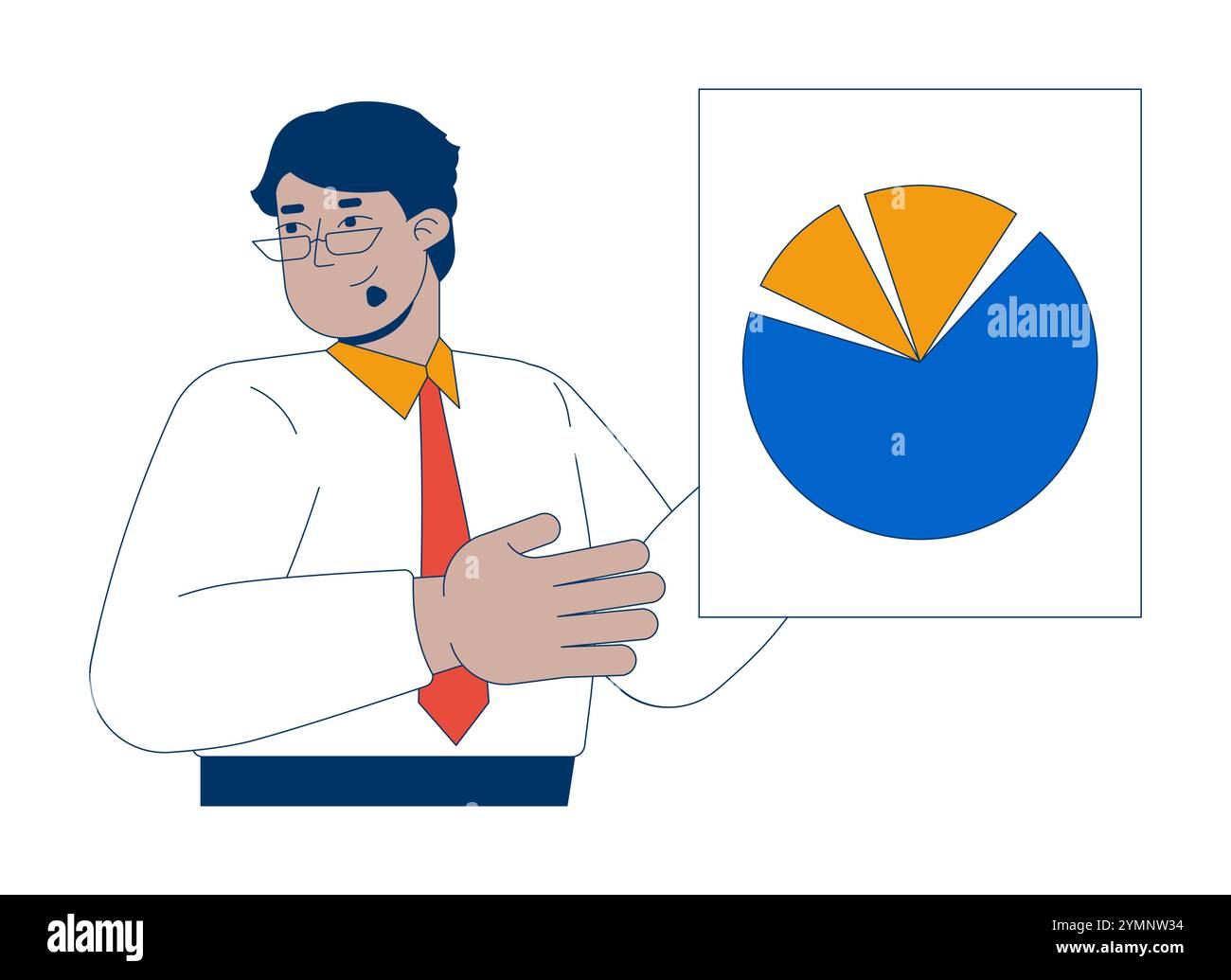 Image pie chart showing Stock Vector Images - Alamy
