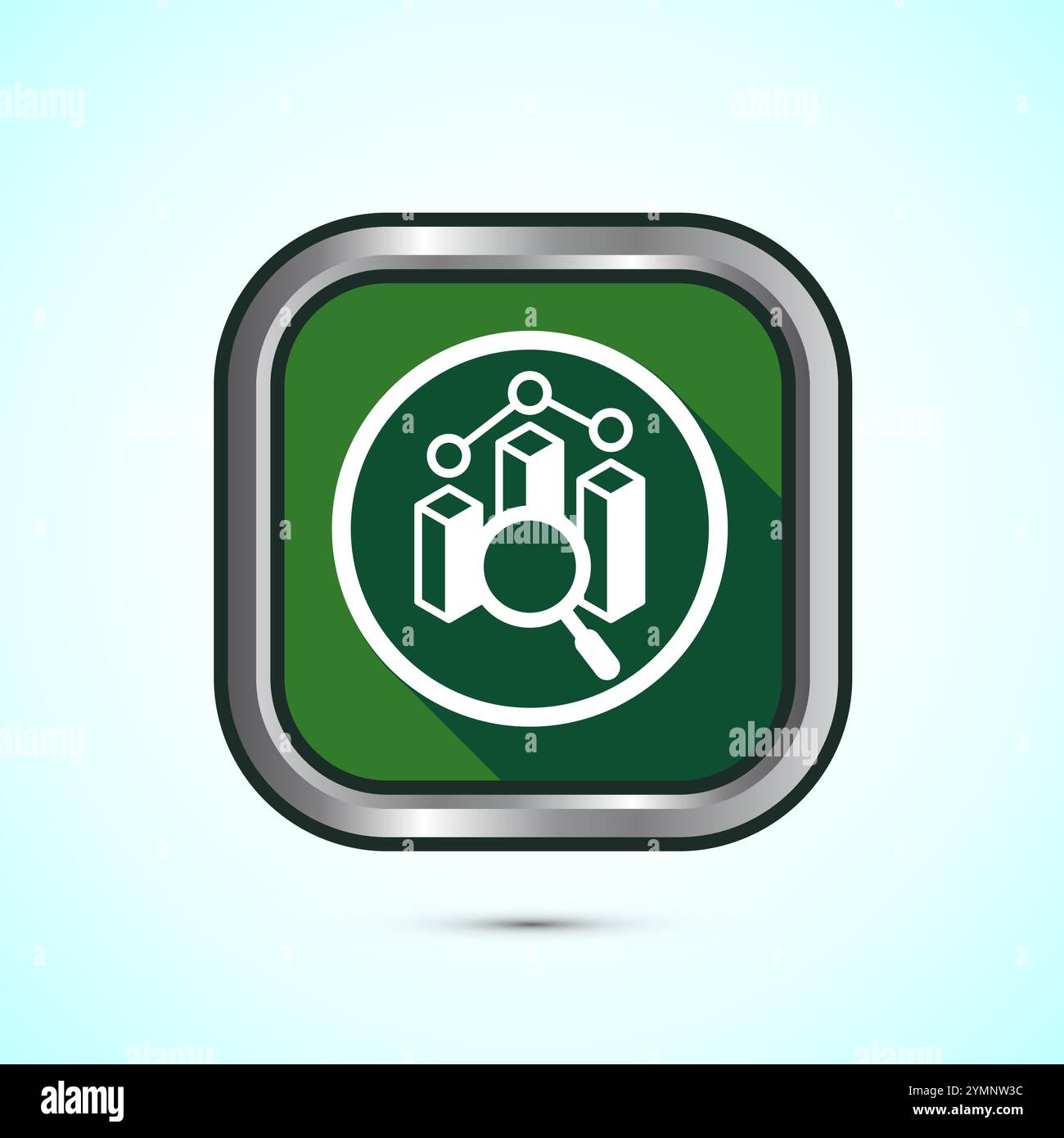 Data analytics icon design illustration. Market research, analytic icon ...