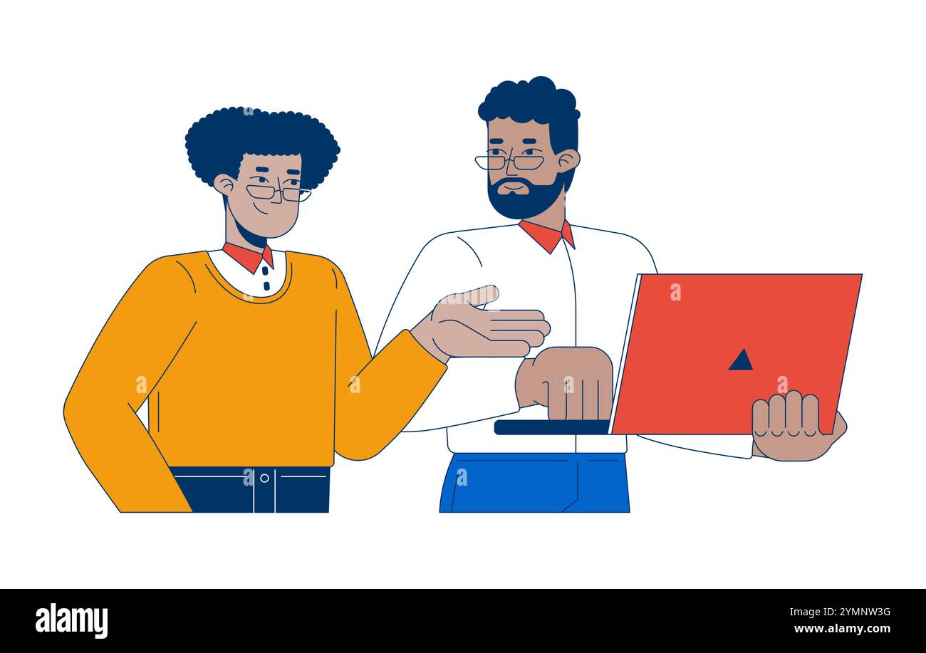 Employee interaction cartoon hi-res stock photography and images - Alamy