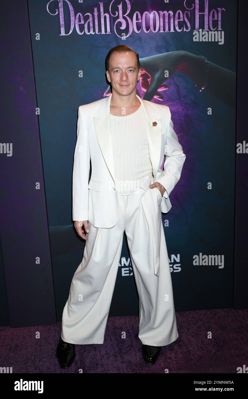 Ny. 21st Nov, 2024. Ryan Worsing at arrivals for DEATH BECOMES HER ...