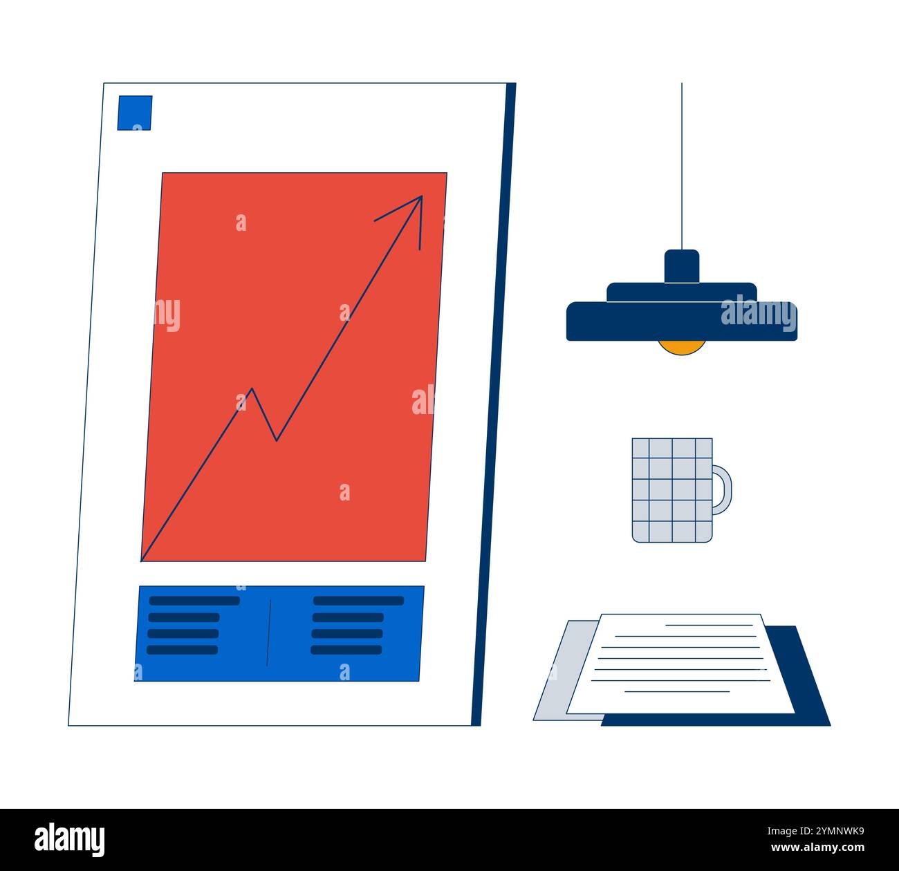 Conference room accessories 2D cartoon objects set Stock Vector Image & Art - Alamy