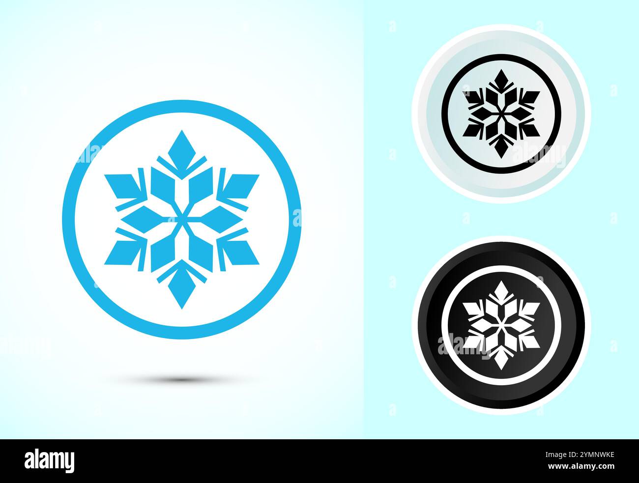 Snowflake icon design, Keep frozen icon, Symbol of snow, Winter design ...