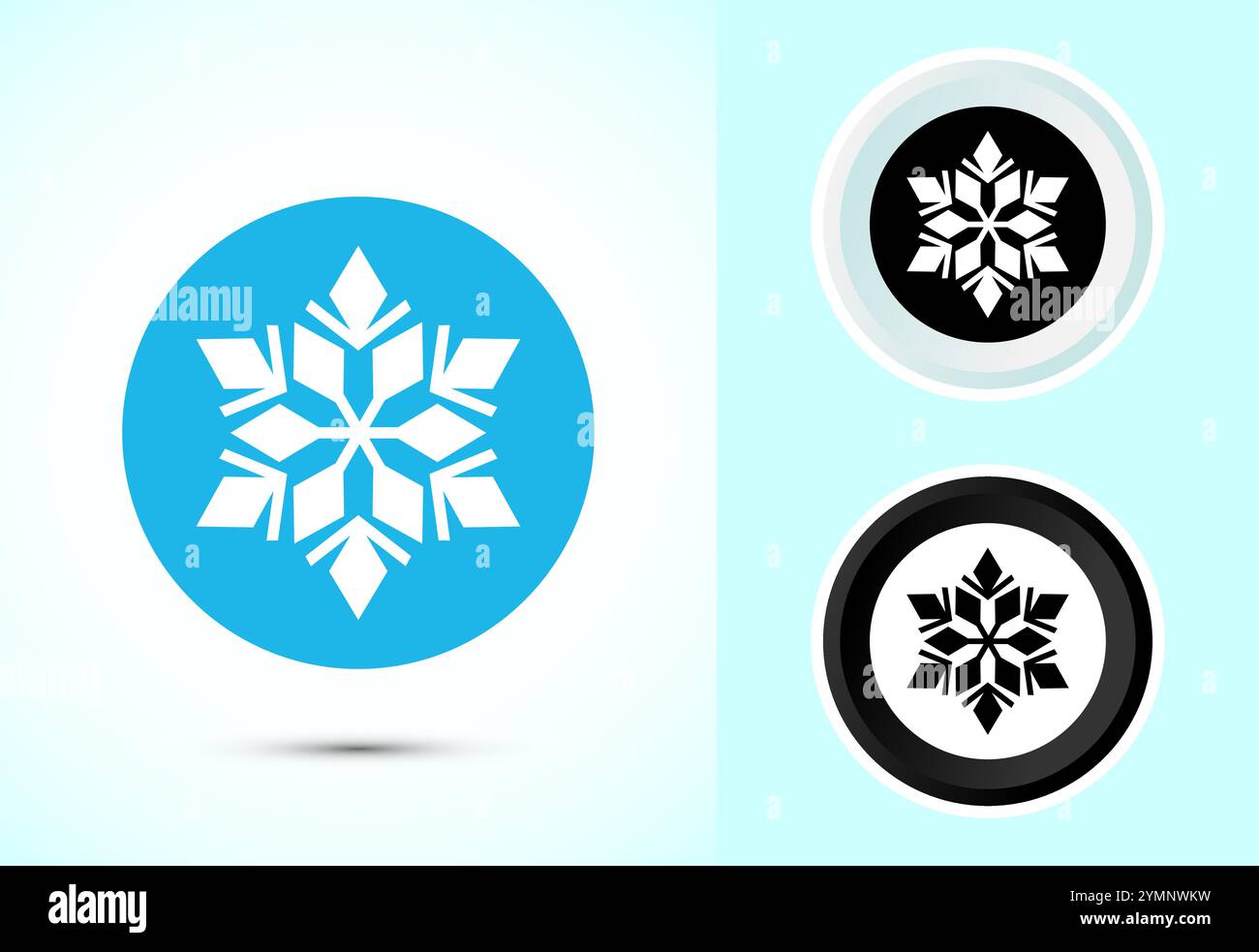 Snowflake icon design, Keep frozen icon, Symbol of snow, Winter design ...