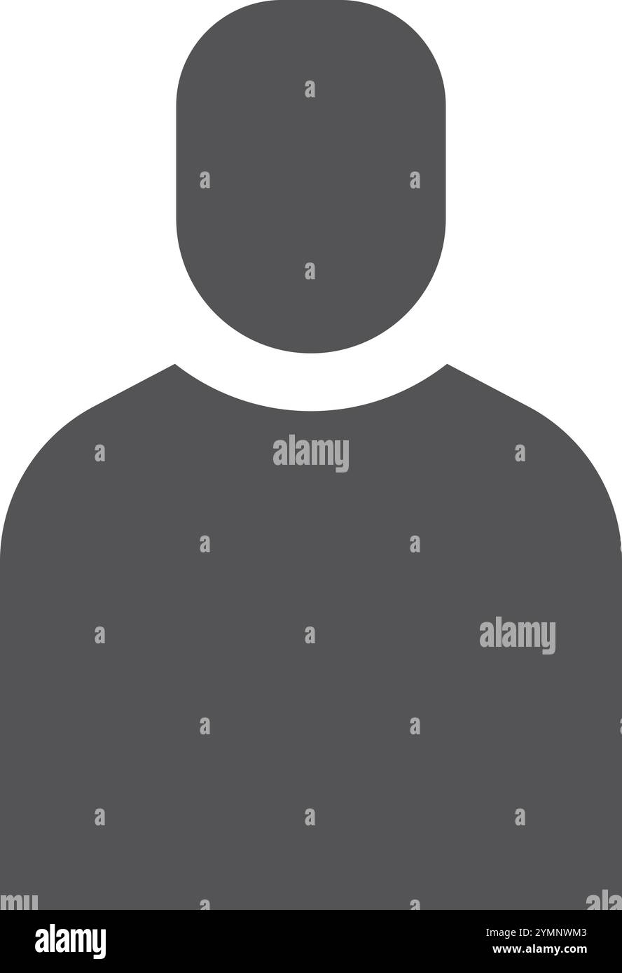 Black avatar. Generic person symbol. Profile picture Stock Vector Image ...